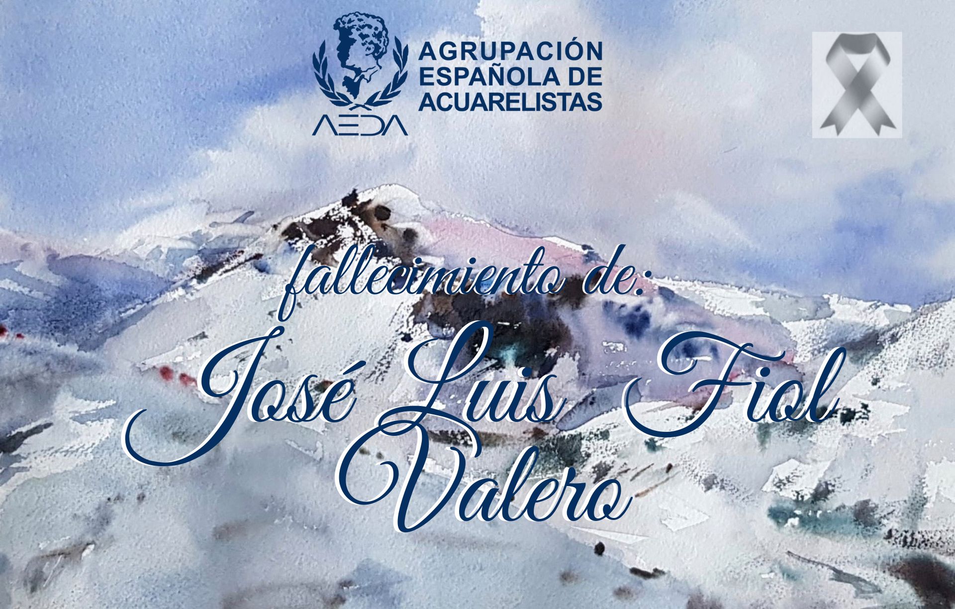 Fallecimiento De JosÉ LuÍs Fiol Valero Agrupación Española De Acuarelistas